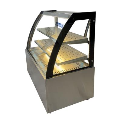 China Standard and customized aluminium with led light glass display showcase for sale