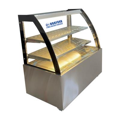 China Standard and customized aluminium with led light glass display showcase for sale