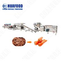 China Vortex Type Automatic Fruit Vegetable Washing Dehydrating Processing Line for sale