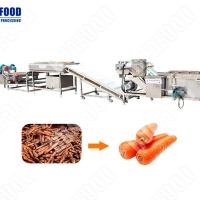 China Vortex Type Automatic Fruit Vegetable Washing Dehydrating Processing Line for sale
