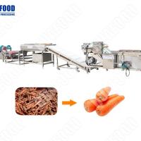 China Automatic vegetable washing cutting drying production line for sale