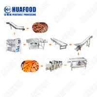 China Automatic vegetable washing cutting drying production line for sale