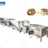 China Industrial Fruit and Vegetable Sorting Washing Cutting Sterilizing Conveying Drying Processing Line for sale