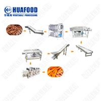 China Automatic Vegetable Fruit Processing Line Fruit And Vegetable Washing Packing Process Line for sale