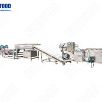 China Automatic Vegetable Fruit Processing Line Fruit And Vegetable Washing Packing Process Line for sale