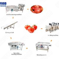 China Automatic Salad Vegetable Processing Line for sale