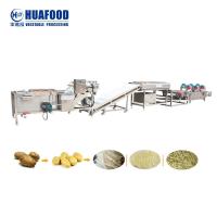 China Automatic Industrial Vegetable Slicing Multifunctional washing Machine Washing Cutting Peeling Processing Line for sale