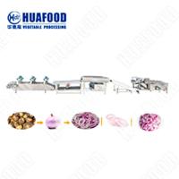China Leaf And Fruit Vegetables Processing Line Vegetable Bubble Washing Machine for sale