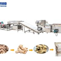 China Root vegetable washing peeling drying processing line for sale