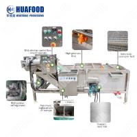 China AUTOMATIC Tomato Bubble Washing Machine For Paste Production Line Vegetable And Fruit Washing Machine for sale