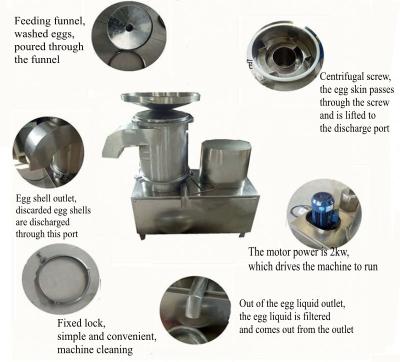 China Low Cost White Separator Take Egg Yolk Protein Liquid Filter To Divide Eggs Appliances for sale