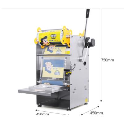 China New technology automatic automatic sealing machine Bubble Tea Automatic Cup Sealing Machine for sale