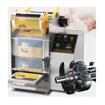 China Tray Sealer Plastic Tray Size Container 4 tray Sealing at once time Machine Automatic Plastic Cup Sealing Machine for sale