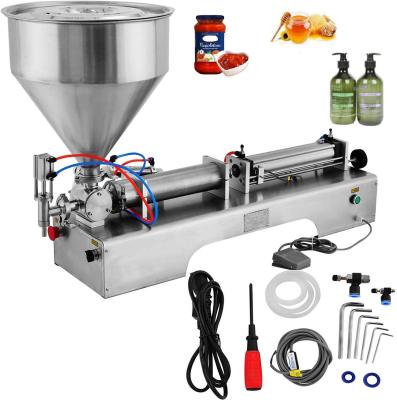 China Automatic Jam Sauce Cream Paste Food Rotor Pump Filling Machine For High Viscous Paste Dosing Filler capper label sticker for sale