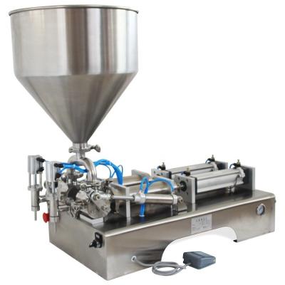 China Hot Sale 10-100ml Semi Automatic One Head Pneumatic Horizontal Type Piston Mini Liquid Filing Machine Paste Filling Machines for sale