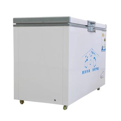 China Top-freezer refrigerators Ice Cabinet Commercial Horizontal Refrigerator deep Chest refrigerator freezer with Large Capacity for sale