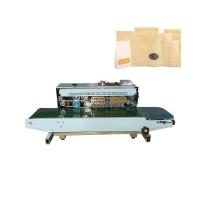 China Automatic Continuous Sealing Machine With Date Printer Horizontal/Vertical Plastic Bags Sealer for sale