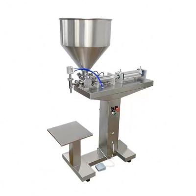 China Chocolate Honey Cream Hot Juice Sauce Jam Filler Paste Filling Machine Safe Fully Sealed Heating Hopper Heater Pneumatic Piston for sale