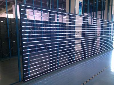 China Windows Transparent LED Screen 1000mm Panel Size LED Mesh Screen 32768 Dots/M2 Pixel Density for sale