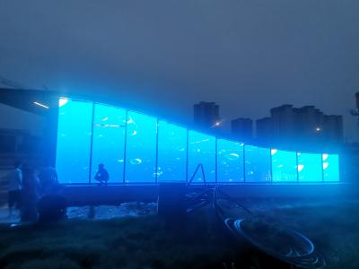 Cina Professionale vetro esterno P3.9 trasparente schermo a LED per la pubblicità in vendita
