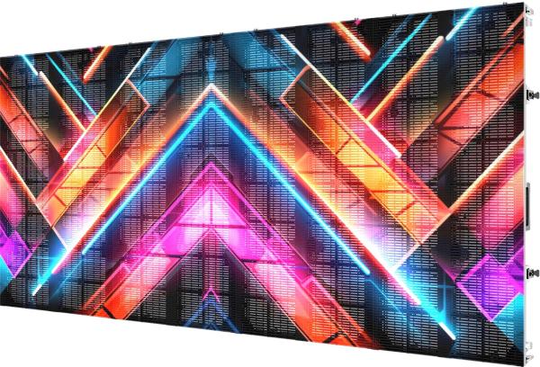 High Brightness Digital Transparent LED Display P15.6mm IP65 500*1000mm