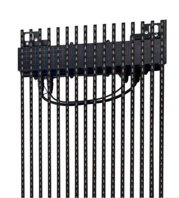 China 7kg Panel Weight Transparent LED Display with 45° Panel Chamfer and 50% Transparency for Seamless Projects for sale