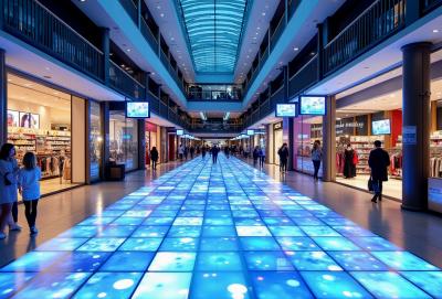 China P2.6 Interactive LED Floor Display With Super High Pressure Resistance And Waterproof Property for sale