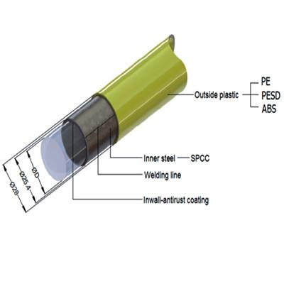 Cina IL PE di SPCC beige ha ricoperto il diametro dei tubi d'acciaio JY-4000MH-P 27.8mm in vendita