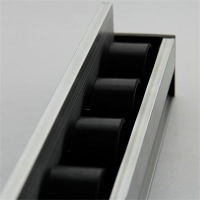 Cina Trasportatore a rulli nero del pallet della ruota JY2045D 4M Aluminum Roller Track in vendita