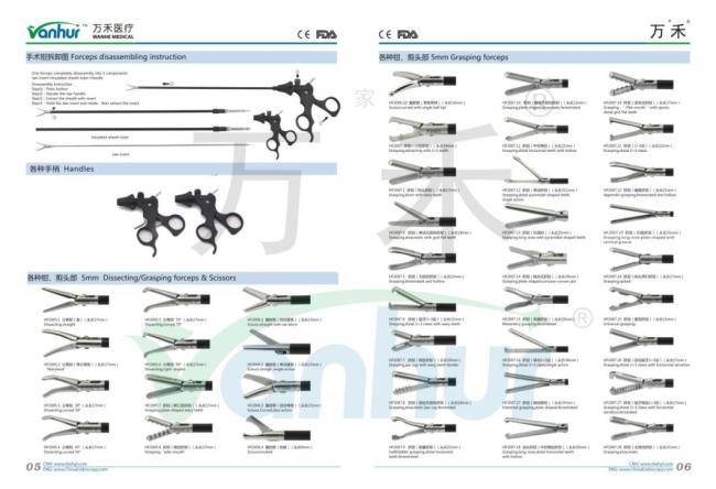 3mm Laparoscopic Instruments Straight Scissors