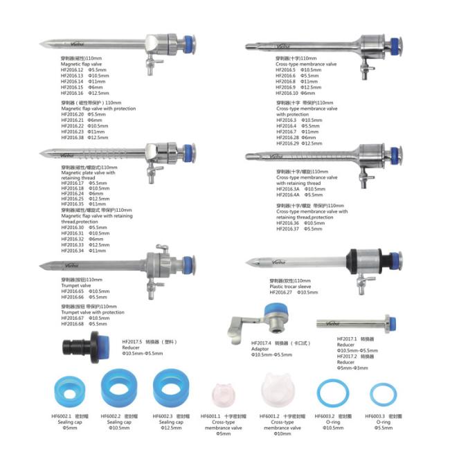 Laparoscopic Medical Instrument Multifunctional Trumpet Valve Trocar Surgical