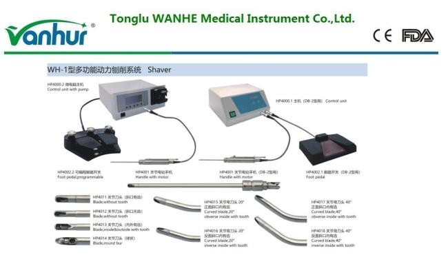 Medical Shaver Set Arthroscopic Curved Blade Machine