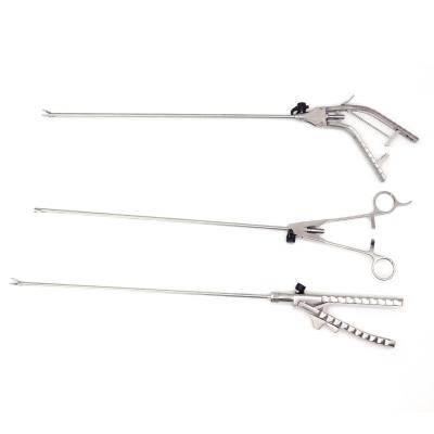 China Class II Surgical 5mm Reusable Gun-Shaped Straight Needle Holder Forceps Laparoscopic Instrument for sale