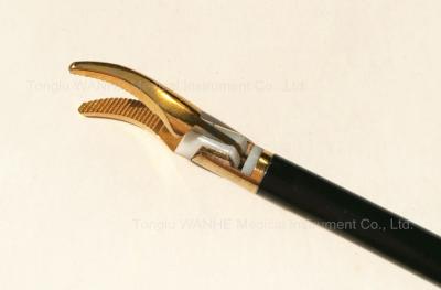 Cina Forcipes bipolari di coagulazione in acciaio HF2319.4 placcate d'oro per strumenti laparoscopici in vendita