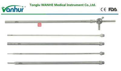 Cina HF2015.3 Tubo di irrigazione per aspirazione laparoscopica in acciaio con valvola a molla per forniture mediche in vendita