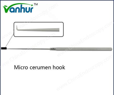 China E.N.T Surgical Instruments Micro Cerumen Hook FDA Certified and Versatile Design for sale