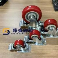 Quality 1.5 Inch PP Caster Wheels Double Brake Polypropylene Casters For Furniture for sale