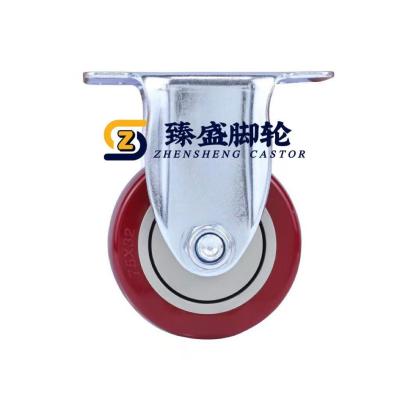 China 3in Fix Caster Wheels 75mm Medium Duty Castors Single Ball Bearing for sale