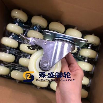 China 75mm White 3 Inch Caster Replacement Wheels Heavy Duty Castors for sale