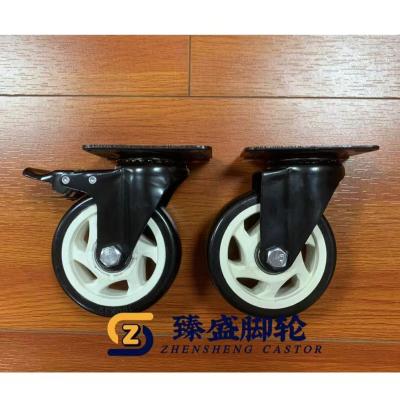 China PVC 4 Inch Caster Wheels Heavy Duty 100mm 4in 4 Castor Wheel for sale