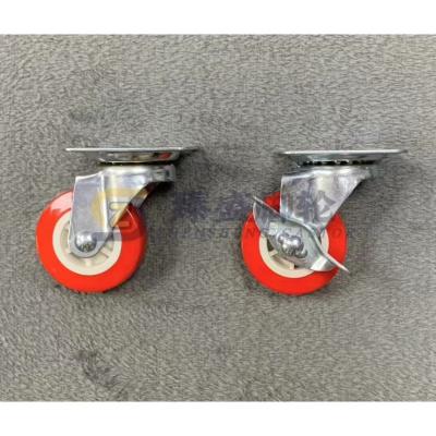 China PVC 2 Inch Swivel Caster Wheels 50mm Swivel Trolley Wheels OEM for sale