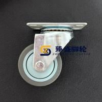 Quality 75mm Thermoplastic Casters OEM Single Bearing 3 Rubber Casters for sale