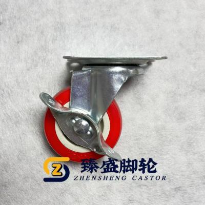 China Compact 2 Inch Polyurethane Wheels 50mm PVC Castors For Trolley for sale