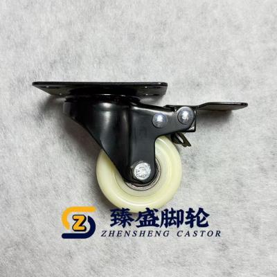 China CE 2 Inch Chair Casters Double Ball Bearings Furniture Castors With Brake for sale