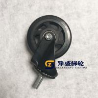 Quality 4 Inch Stem Caster Black PP M12*30 Stem Swivel Casters Customized for sale