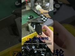 double ball bearings pvc caster black furniture caster wheel 2 inch