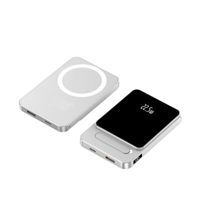 China High Capacity Power Bank 10000mAh Magnetic Wireless USB-C Fast Charging Foldable Stand for sale