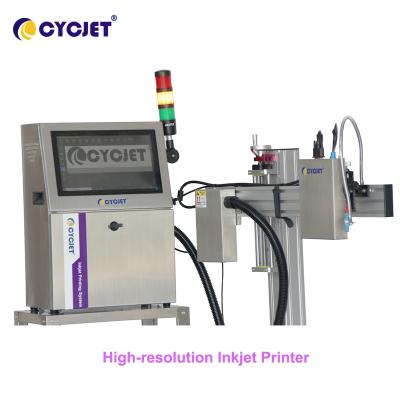 China Máquina de impressão de alta resolução do QR Code de Film Carton da impressora a jato de tinta de CYCJET à venda