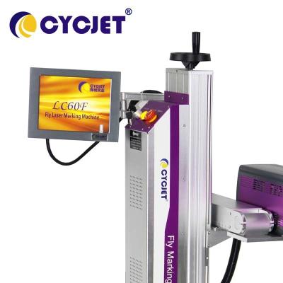 China High Speed CO2 Laser Marking Machine CYCJET 60w Image Coding For Plastic for sale