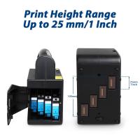 China Wide Format Handheld Inkjet Coding Machine 100mm For Printing Date / Bar Code for sale
